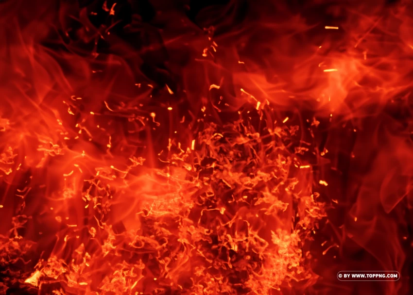 Free download | HD PNG red hot flames and smoke in a striking ...