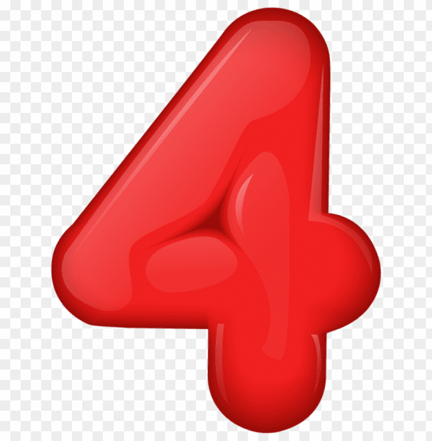 Free download | HD PNG red number four clipart png photo - 51255 | TOPpng