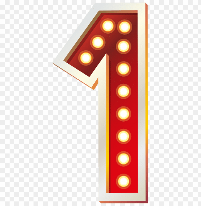 Free download | HD PNG red number one with lights clipart png photo ...