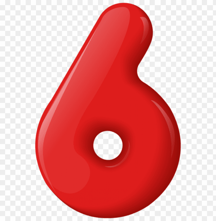 Free download | HD PNG red number six clipart png photo - 51264 | TOPpng