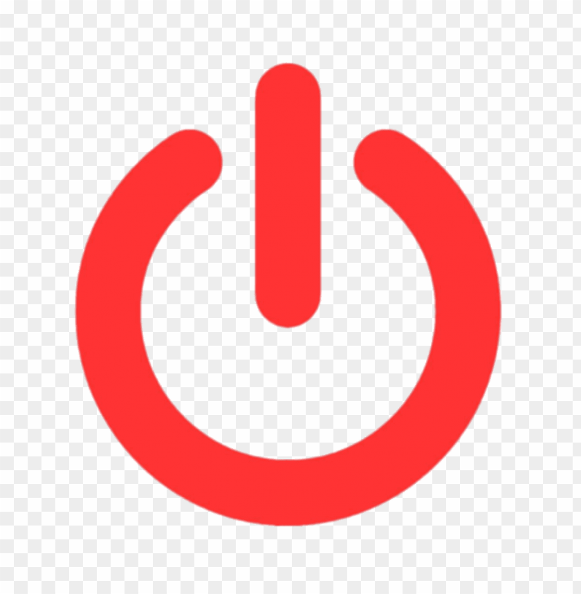 Free download | HD PNG red power button icon circular design | TOPpng