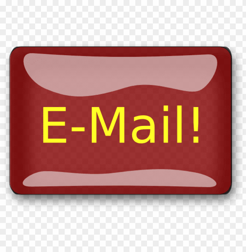 Free download | HD PNG red rectangle email button PNG transparent with ...