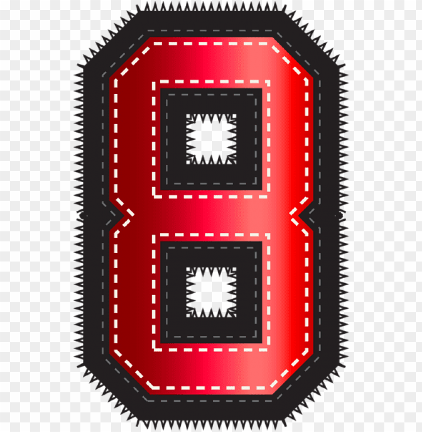 Free download | HD PNG red sport style number eight clipart png photo - 48713 | TOPpng