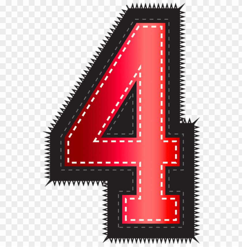 Free download | HD PNG red sport style number four clipart png photo ...