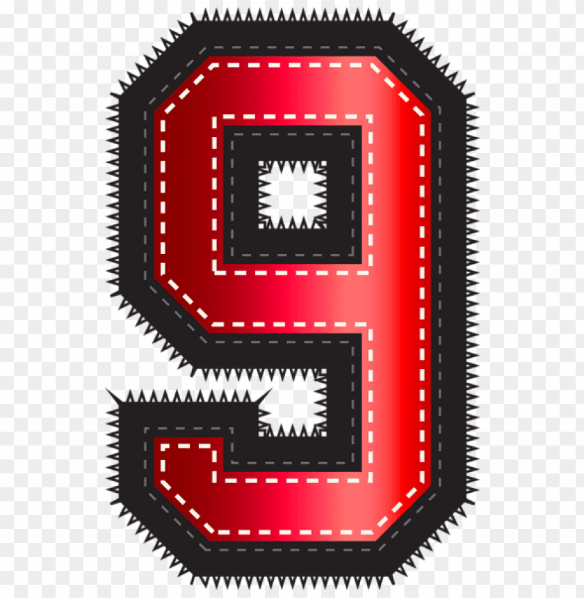 Free download | HD PNG red sport style number nine clipart png photo ...