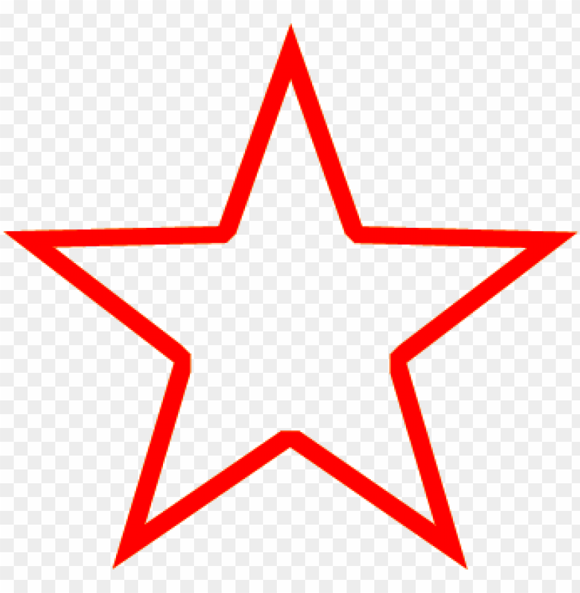 Free download | HD PNG red star outline symbol png | TOPpng