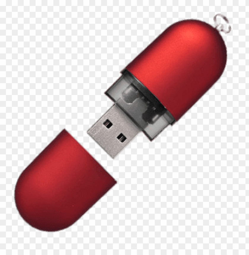 Free download | HD PNG red usb stick with cap | TOPpng