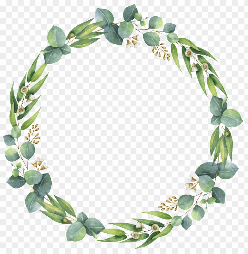 Free download | HD PNG reen leaf wreath decoration simple and ...