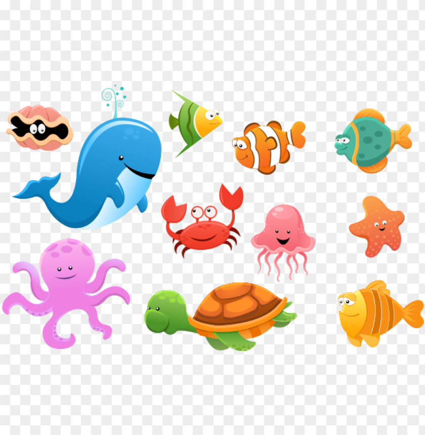 Free download | HD PNG related wallpapers sea animals cartoo PNG ...