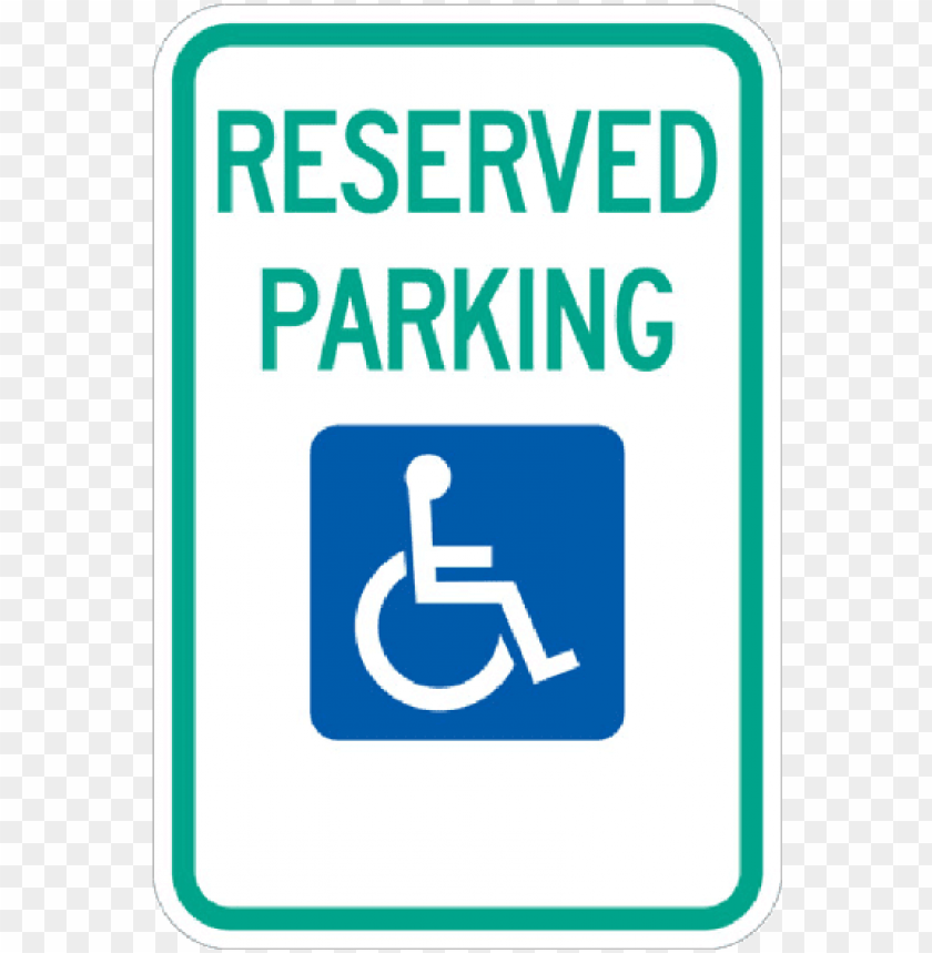 Free download | HD PNG reserved handicap parking sign with symbol ...