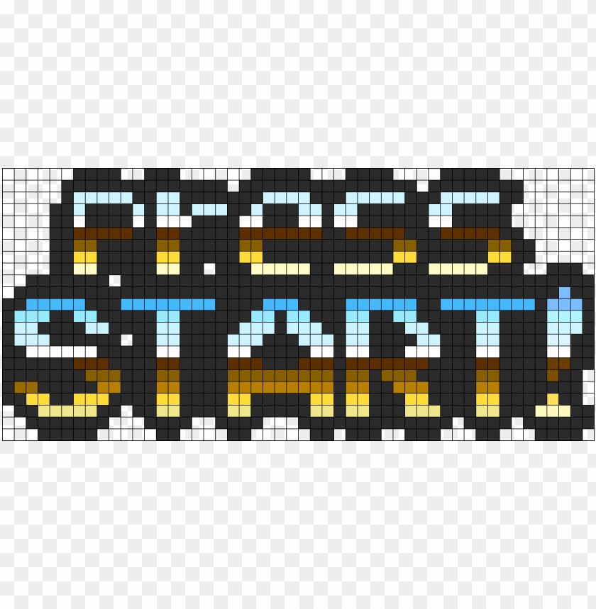 Free download | HD PNG ress start perler bead pattern bead sprite press ...