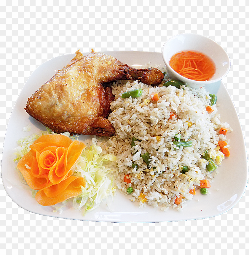 Free download | HD PNG rice with chicken png fried rice plate and ...