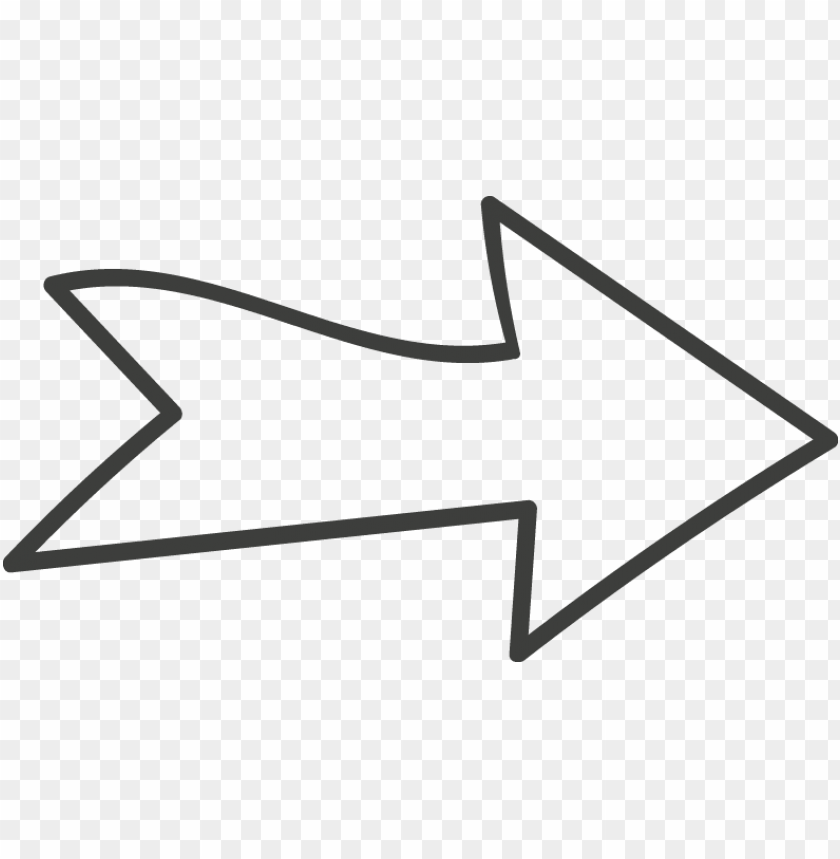 Free download | HD PNG right arrow white wedge tail doodle PNG ...