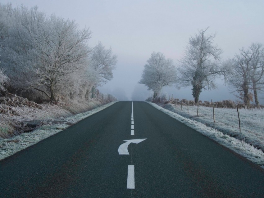 Free download | HD PNG road fog asphalt arrow frost marking 4k ...