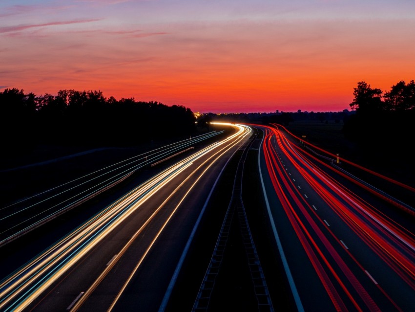 Free download | HD PNG road lights dark motion long exposure 4k ...