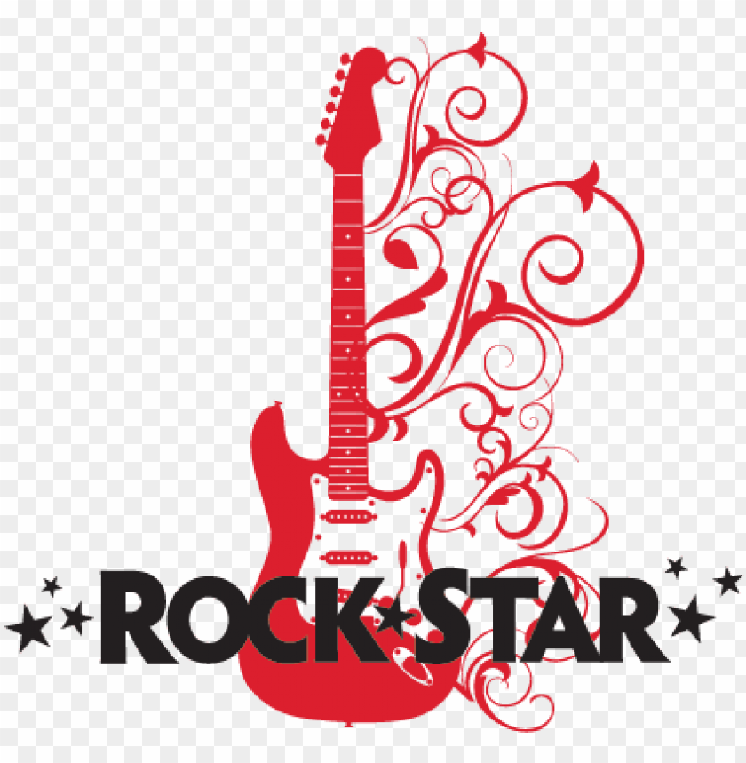 Free download | HD PNG rock star with embellished guitar wall decal ...