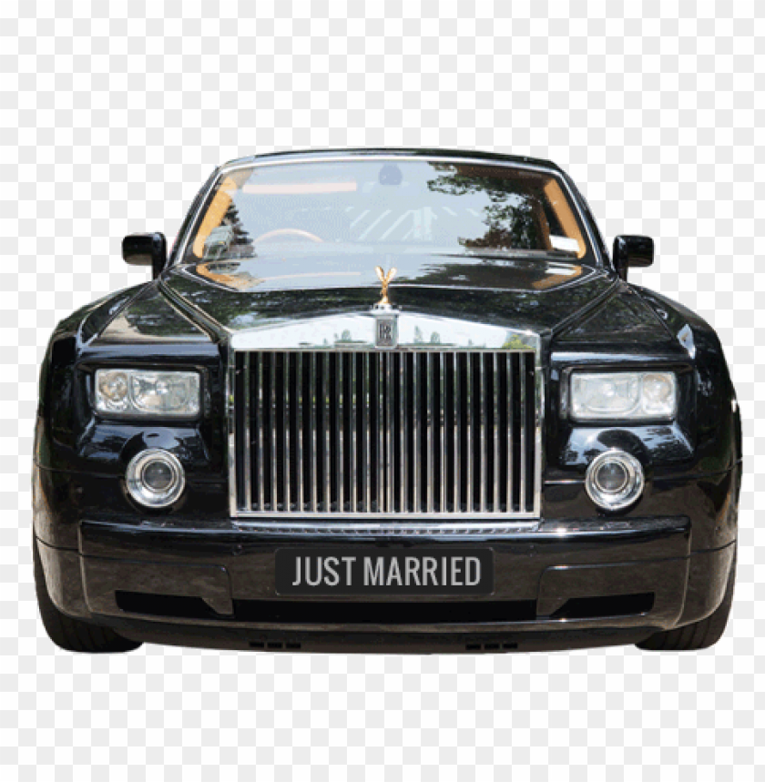Free download | HD PNG classic black rolls royce with wedding plate ...