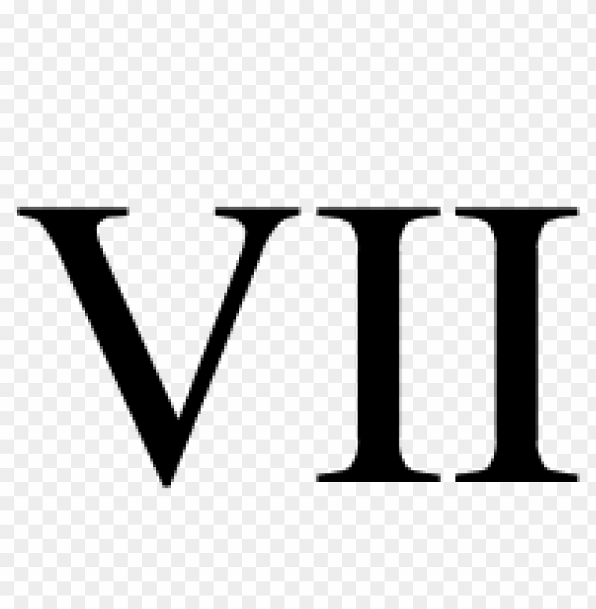 Free download | HD PNG roman numeral 7 PNG transparent with Clear ...