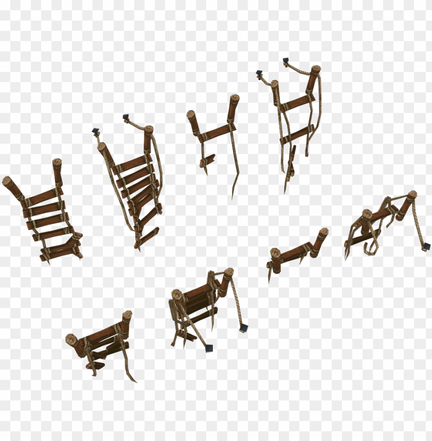 Free download | HD PNG rope bridge set low poly rope bridge PNG ...