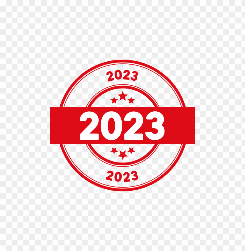 Free download | HD PNG round 2023 stamp PNG transparent with Clear ...