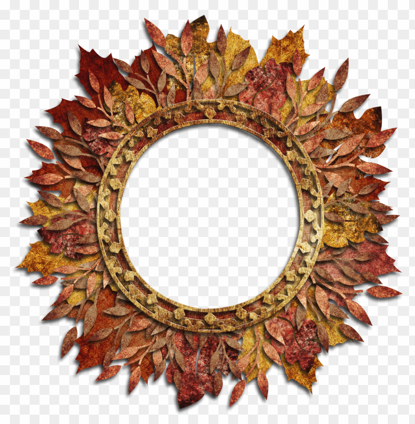 Free download | HD PNG round autum frame background best stock photos ...