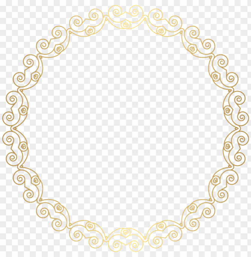 Free download | HD PNG round deco golden border frame png clipart png ...