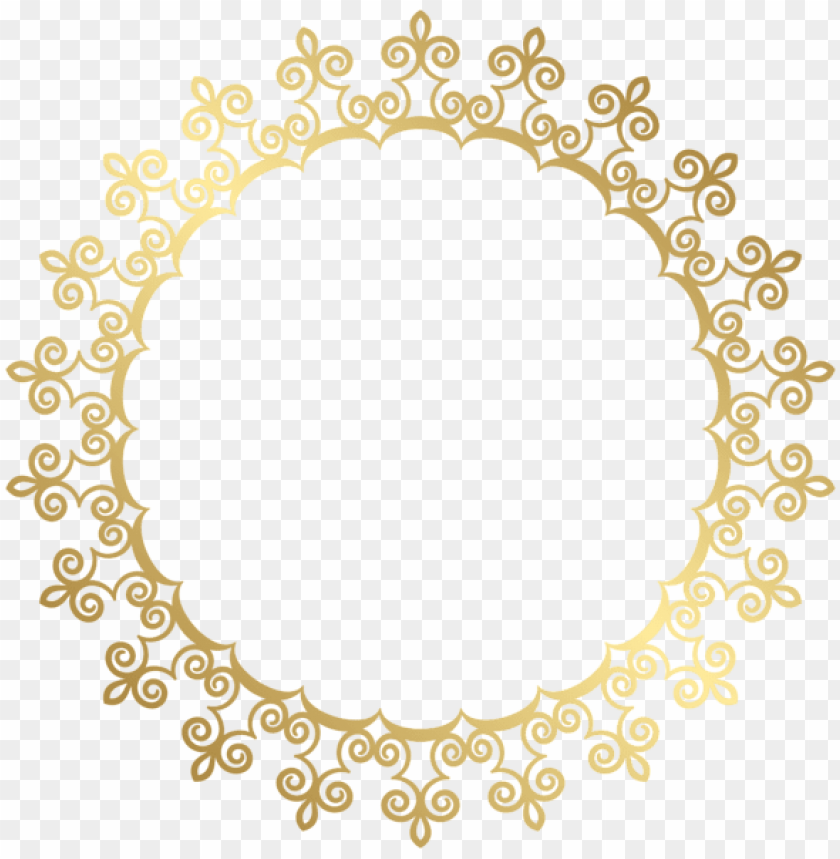 Free download | HD PNG round gold border frame transparent clipart png ...