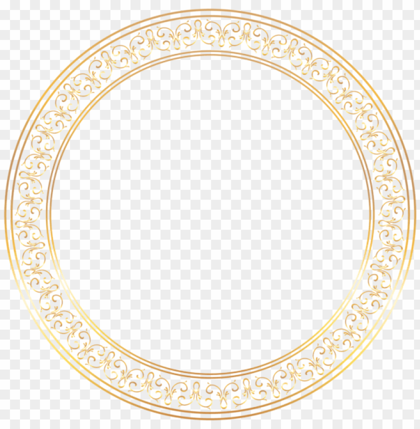 Free download | HD PNG round golden deco frame clipart png photo ...