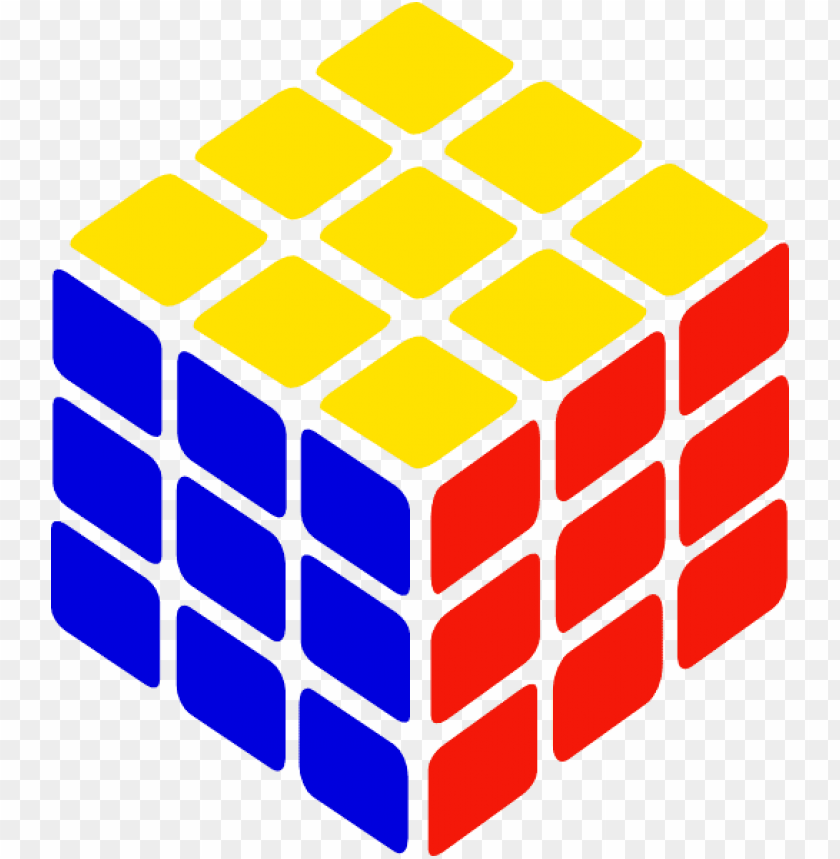 Free download | HD PNG solved yellow and blue rubiks cube png clipart png photo - 29612 | TOPpng