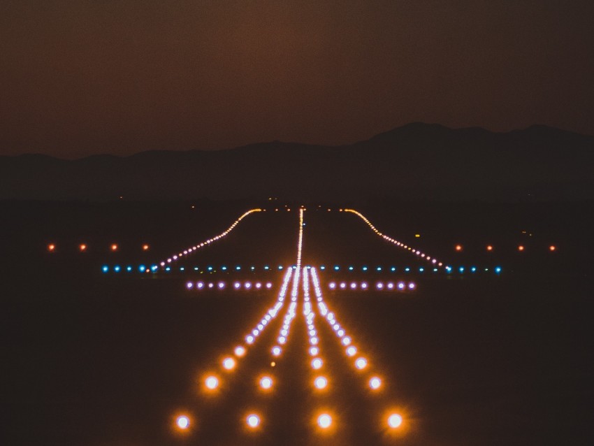 Free download | HD PNG runway lighting darkness sky 4k wallpaper | TOPpng