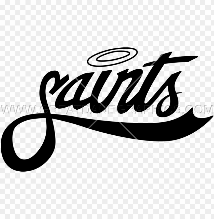 Free download | HD PNG saints text with halo saints logo with halo PNG ...