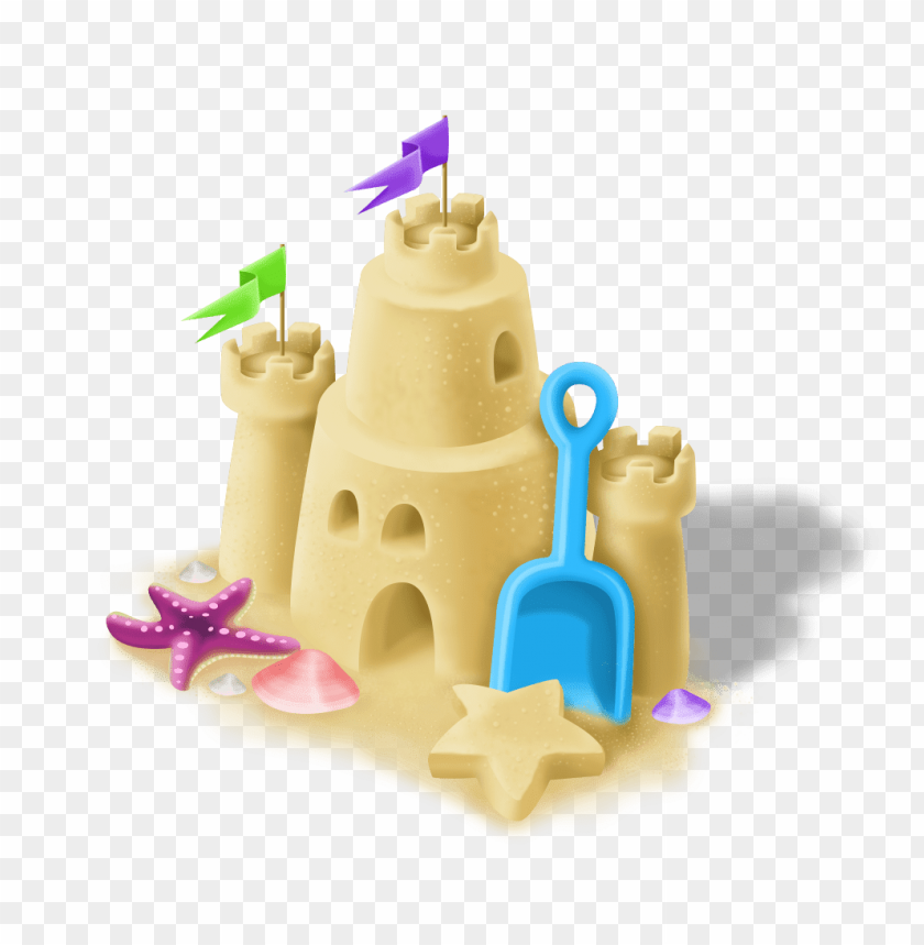 Free download | HD PNG sand castle with blue spade PNG transparent with ...