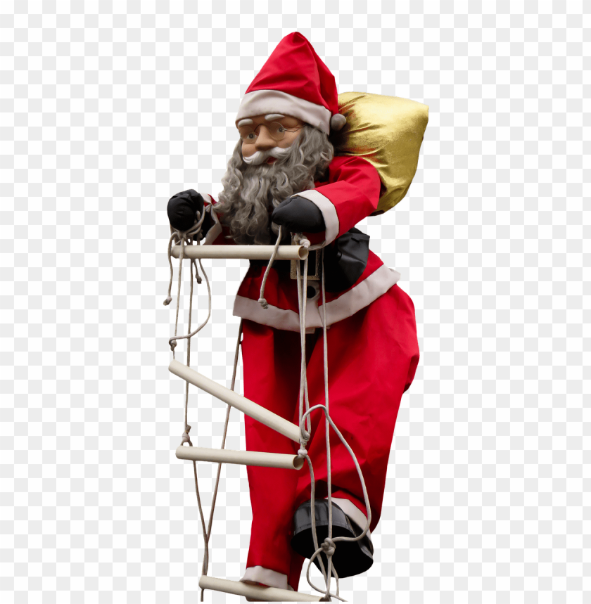 Free download | HD PNG santa claus puppet on ladder PNG transparent ...
