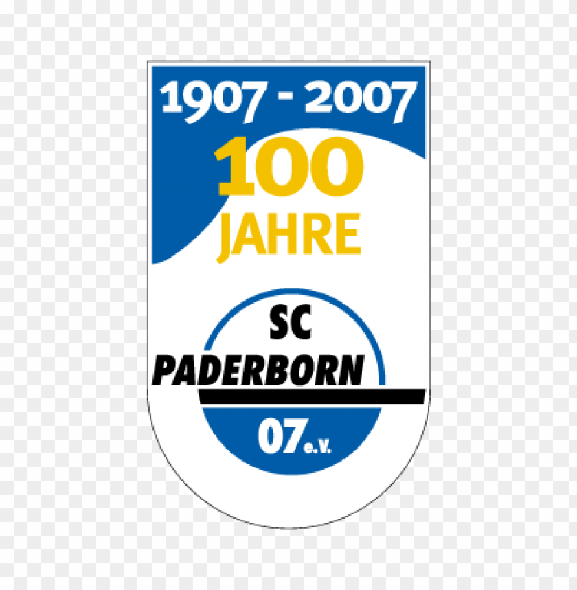 Free download | HD PNG sc paderborn 07 jahre vector logo | TOPpng