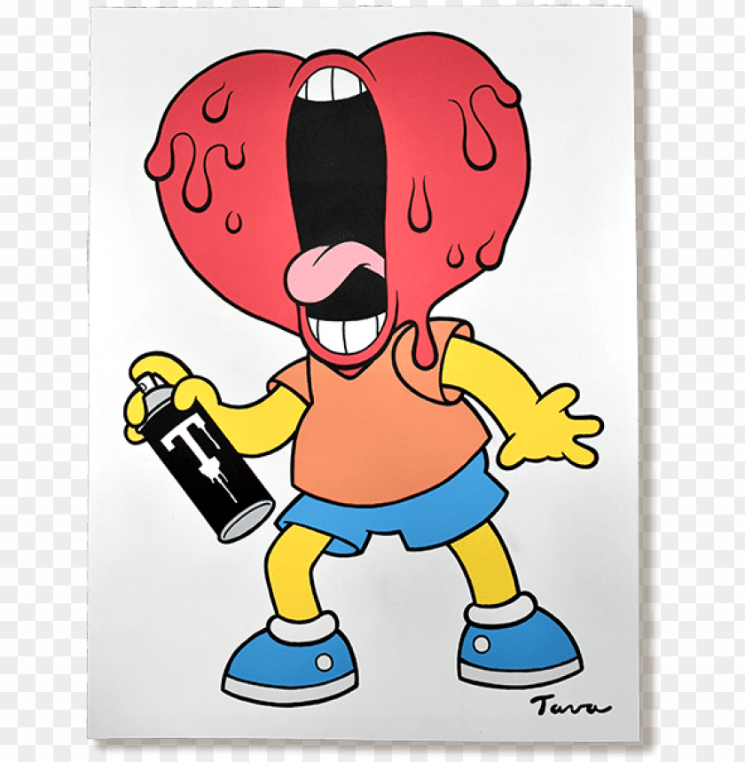 Free download | HD PNG screaming heart bart by antoine tava moosey art ...
