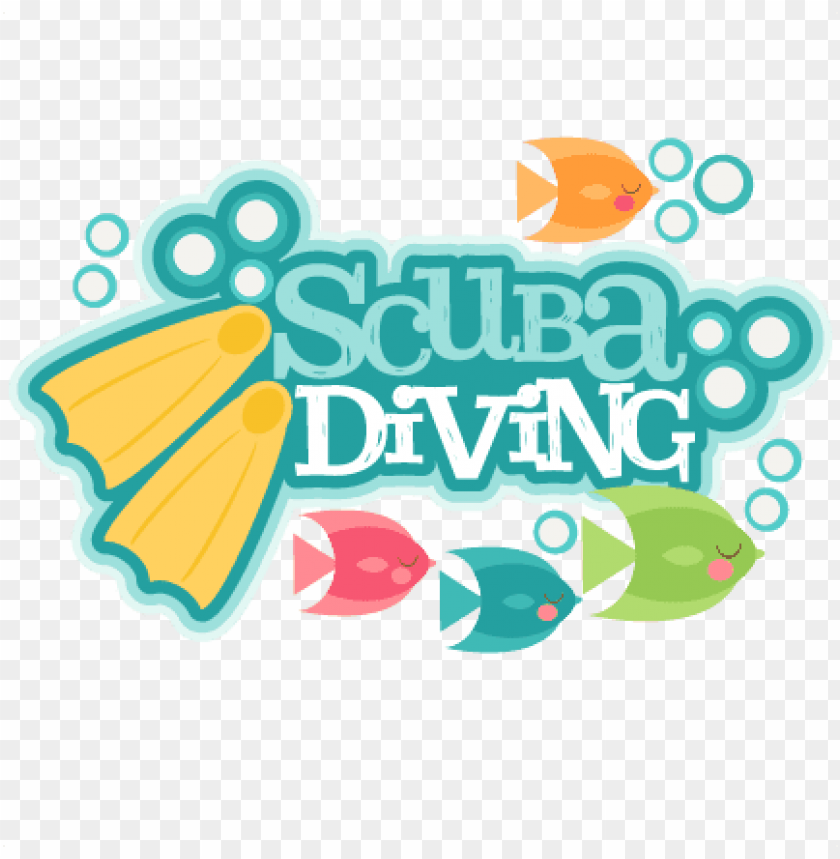 Free download | HD PNG scuba diving title svg scrapbook cut file cute ...