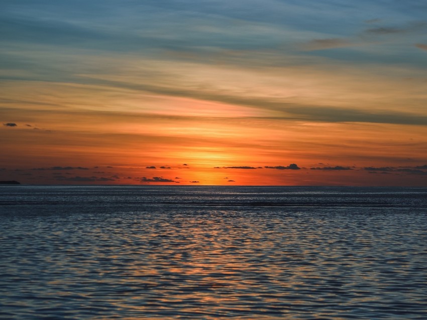 Free download | HD PNG sea horizon sunset clouds sky ripples evening 4k ...