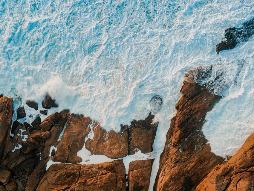 Free download | HD PNG sea rocks aerial view coast waves 4k wallpaper ...