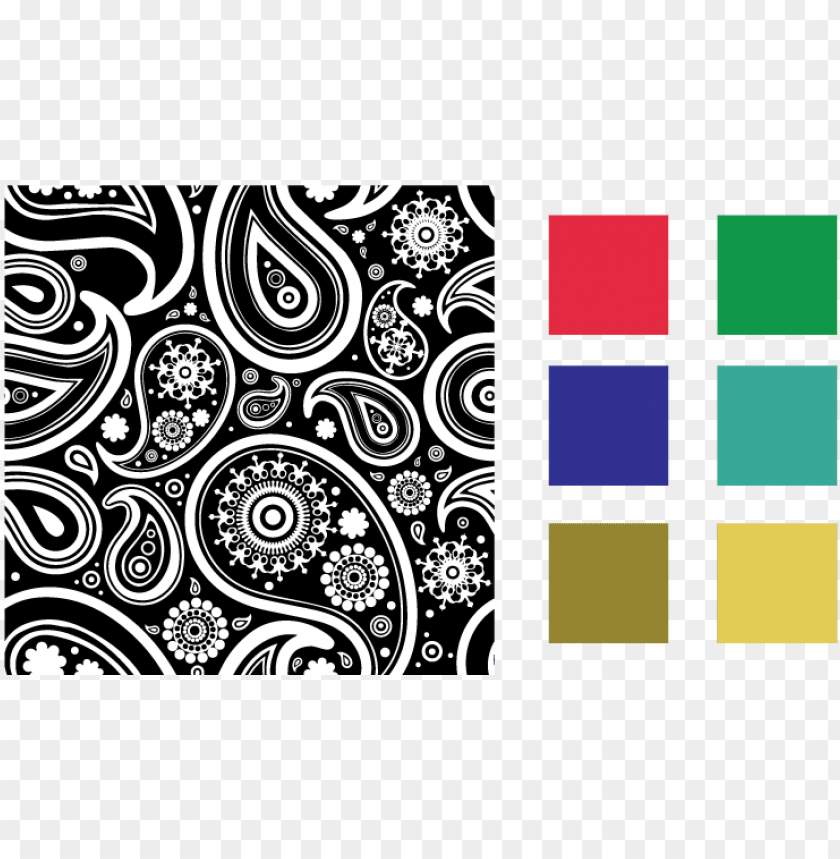 Free download | HD PNG seamless paisley bandana pattern designed for ...