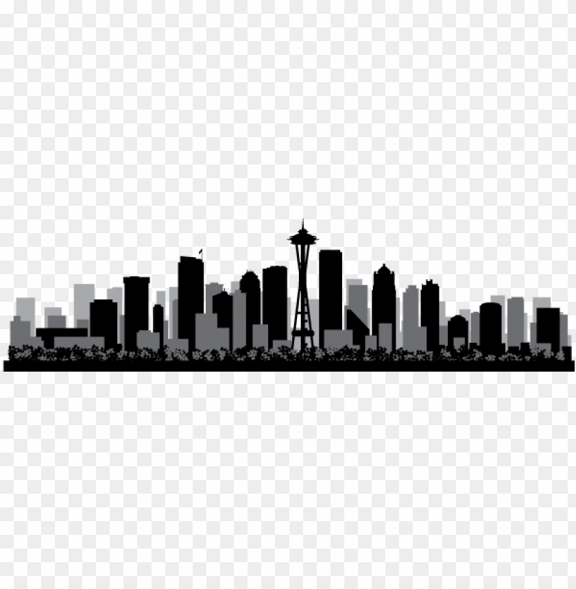 Free download | HD PNG seattle skyline silhouette png seattle tile ...