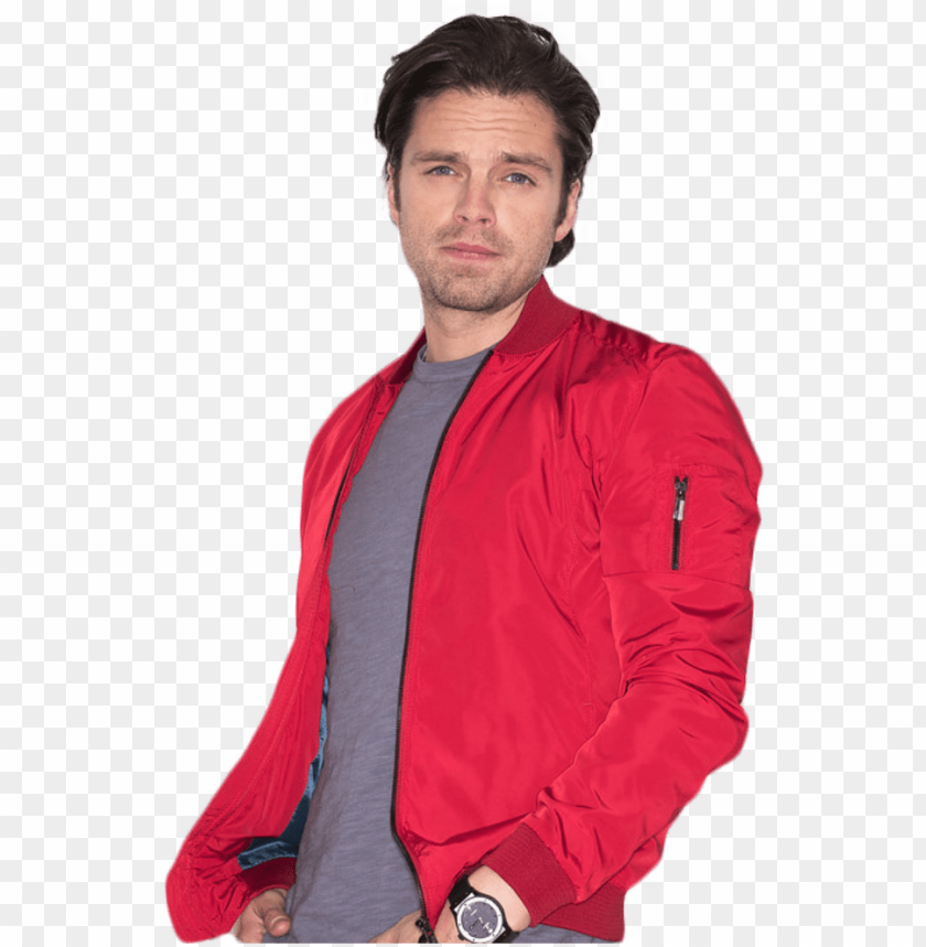 Free download | HD PNG sebastian sticker sebastian stan bomber jacket ...
