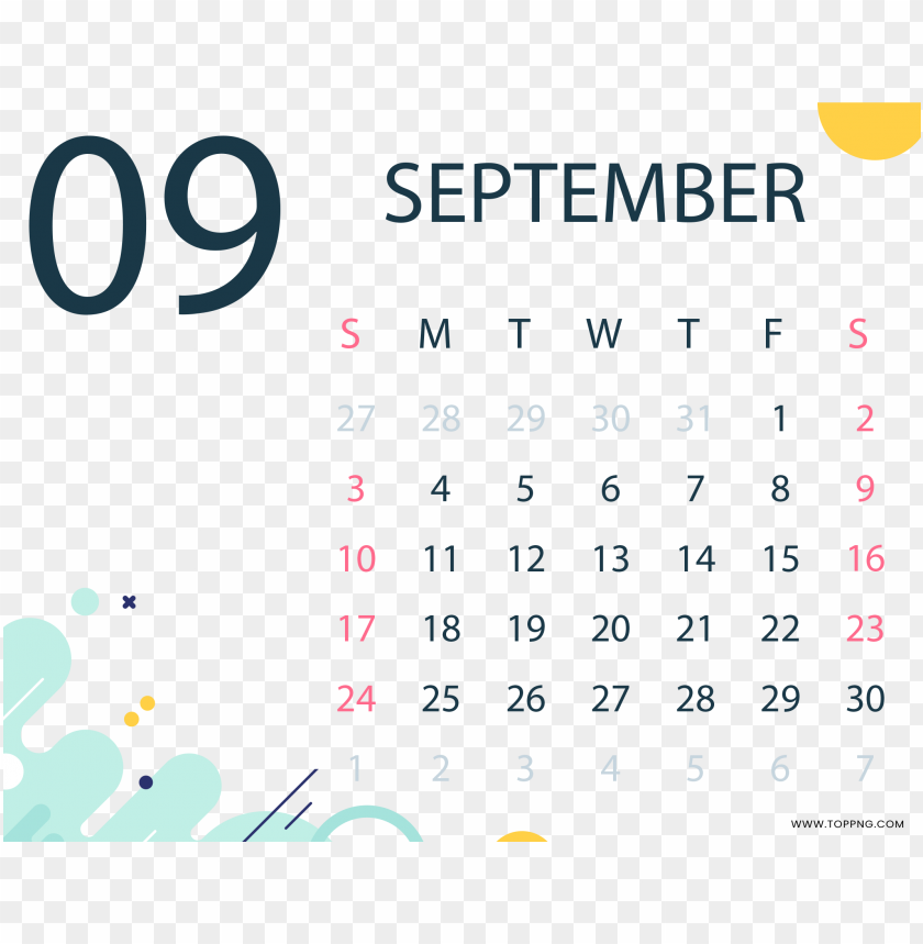 Free download | HD PNG september 2023 calendar transparent png - Image ...