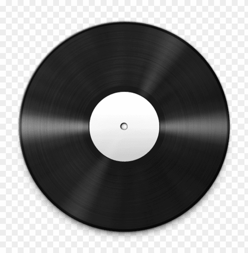 Free download | HD PNG shiny black vinyl record with white label | TOPpng