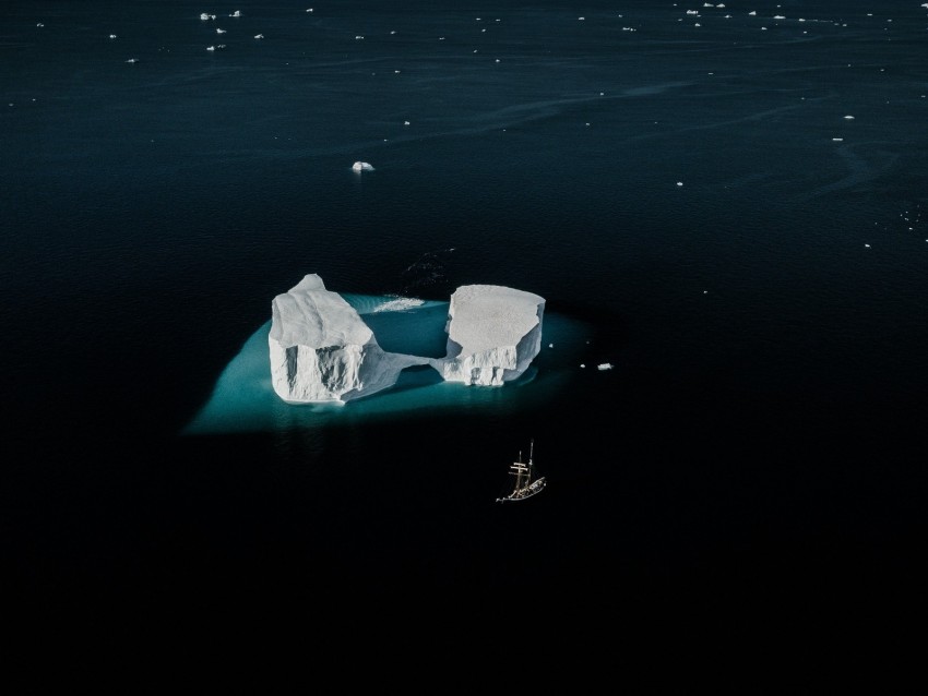 Free download | HD PNG ship iceberg aerial view ocean snow 4k wallpaper ...