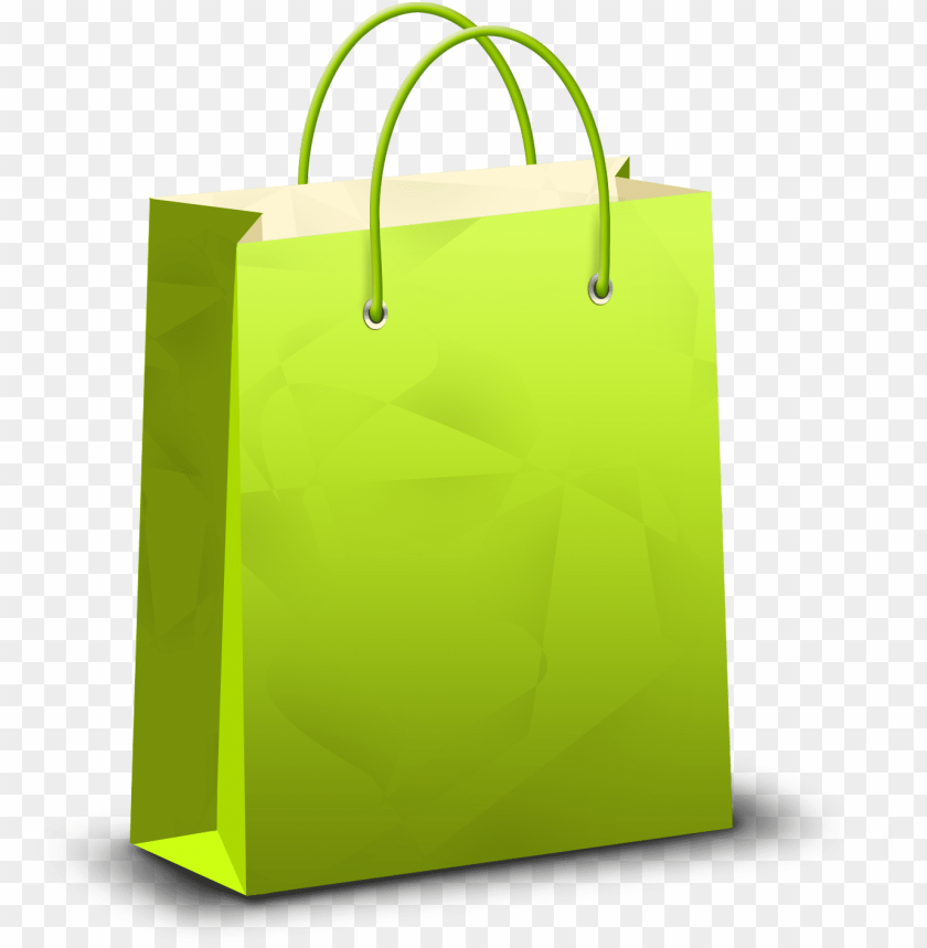 Free download | HD PNG green shopping bag with handles clipart png ...