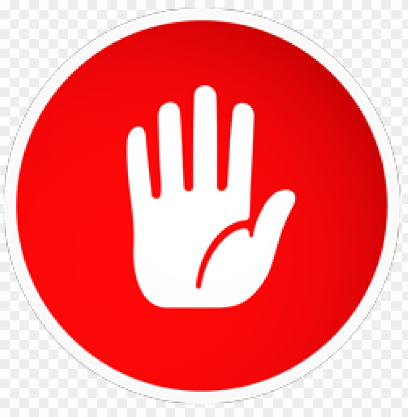 Free download | HD PNG red circle stop sign with white hand - Image ID ...