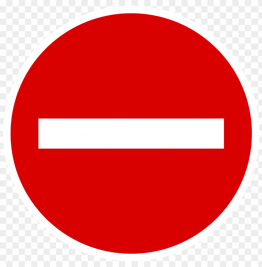 Free download | HD PNG red circle sign with wide white bar - Image ID ...