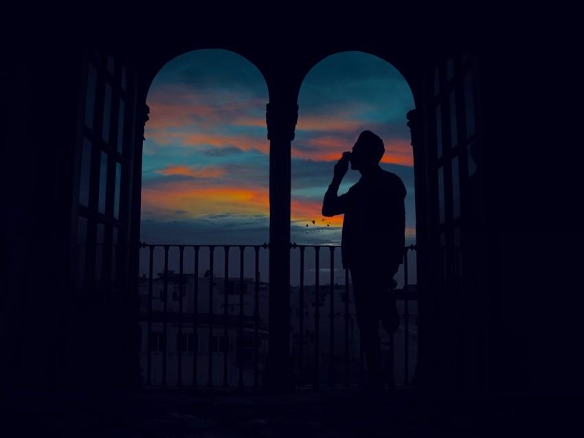 Free download | HD PNG silhouette arch twilight dark man 4k wallpaper ...