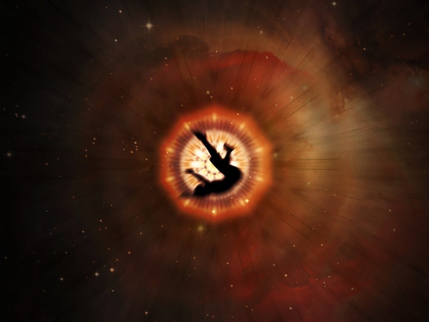 Free download | HD PNG silhouette infinity fall rotation space 4k ...