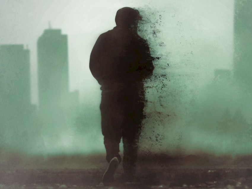 Free download | HD PNG silhouette man dissolution disappearance 4k ...